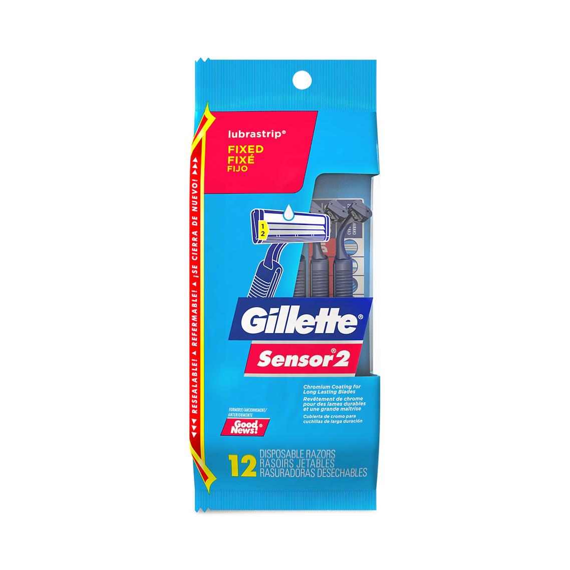 Gillette Sensor 2 Fixed Disposable Razor | Medline