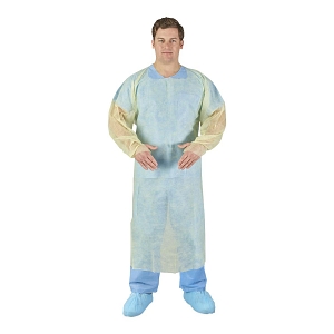 Over-the-Head Open-Back Spunbond Procedure Gowns with Thumb Loops ...