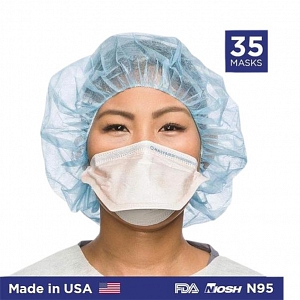 Fluidshield Surgical N95 Respirator Mask with So Soft Lining | Medline