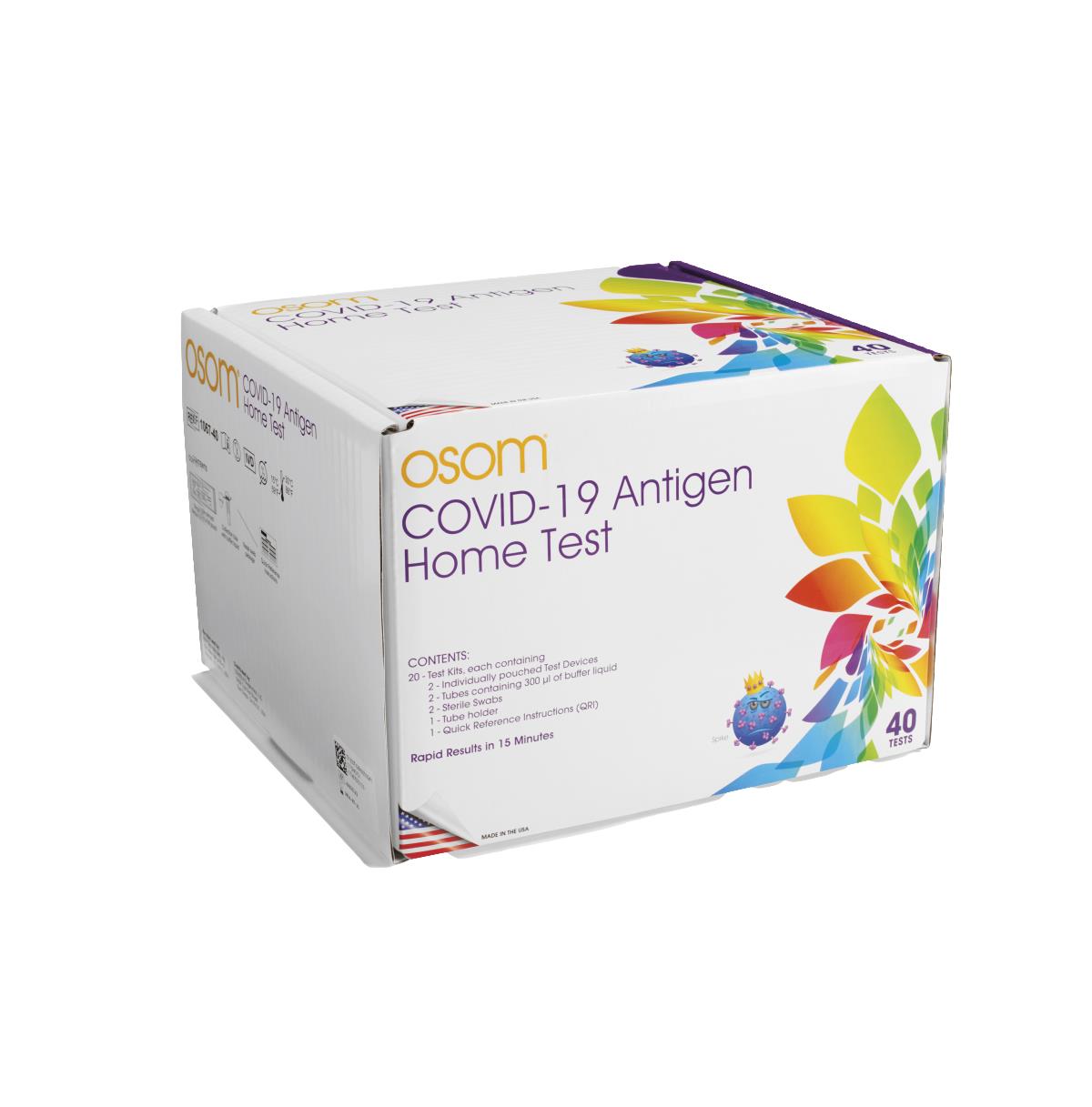 OSOM COVID-19 Antigen Home Test | Medline