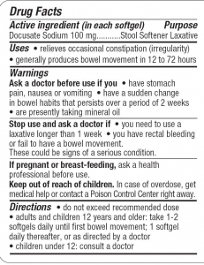 Docusate Sodium Stool Softener | Medline