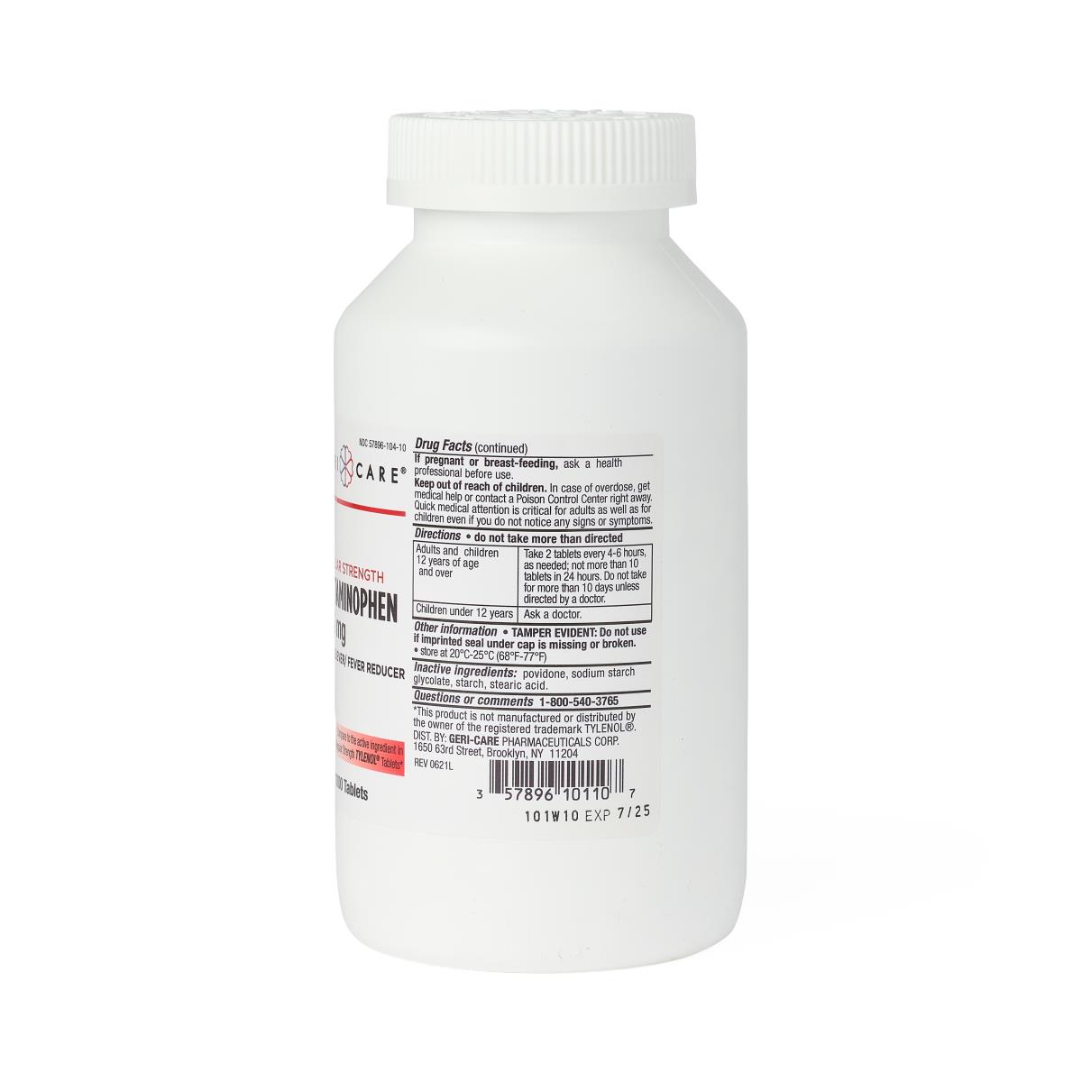 Regular-Strength Acetaminophen Tablets | Medline