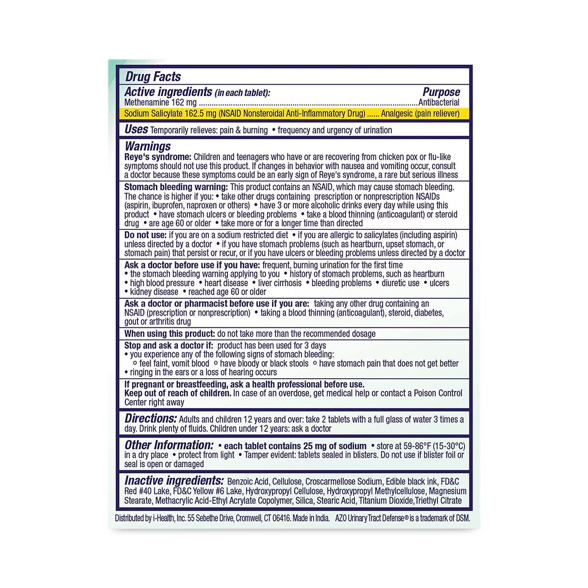 AZO Urinary Tract Defense Tablets | Medline