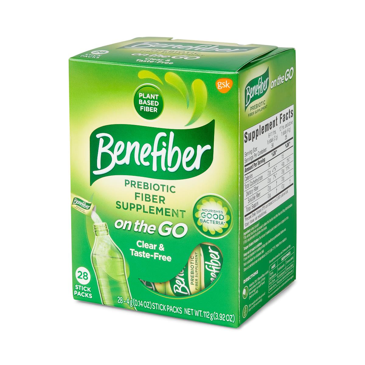 Benefiber Sugar-Free Fiber Supplement Sticks | Medline