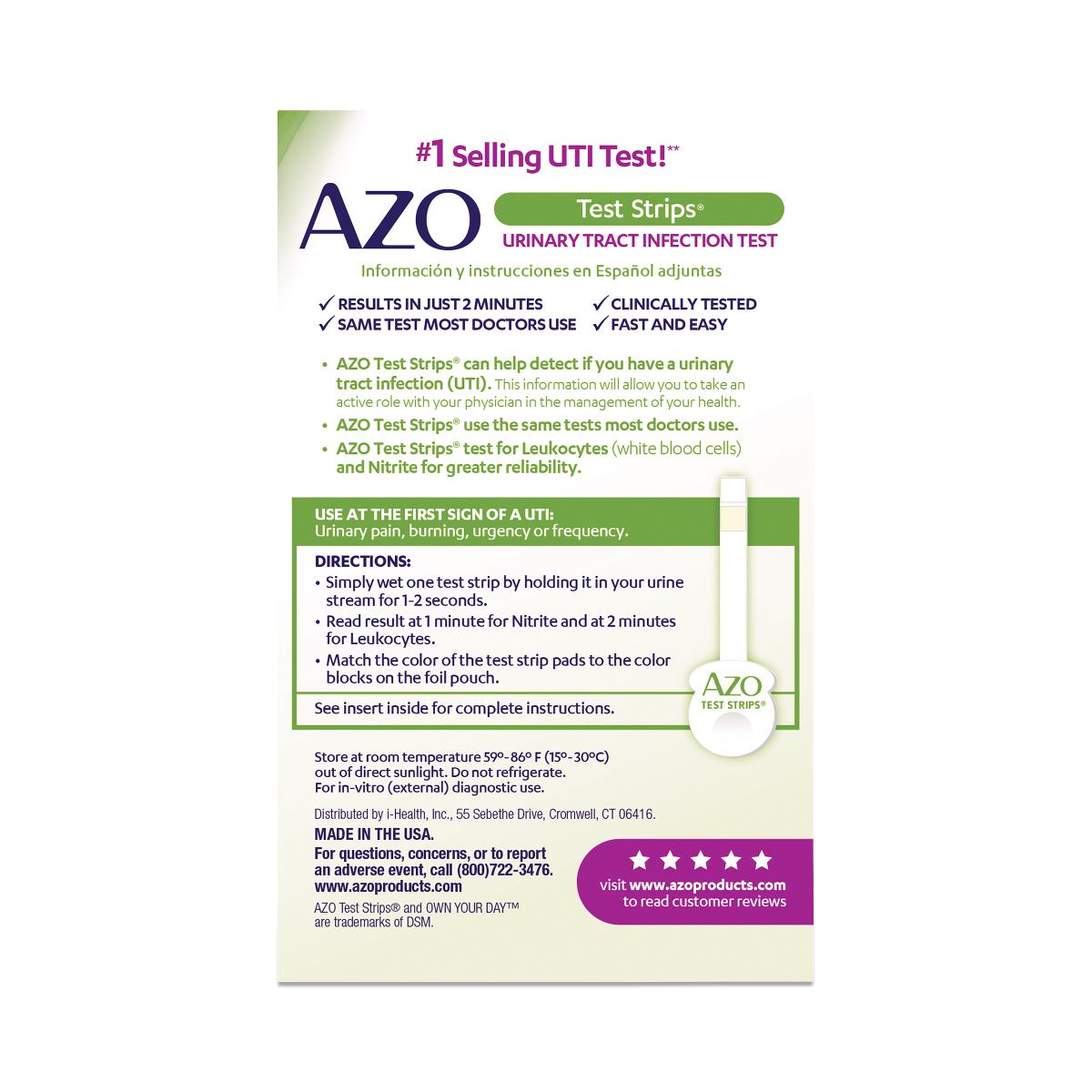 AZO Rapid-Test UTI Test Strips | Medline