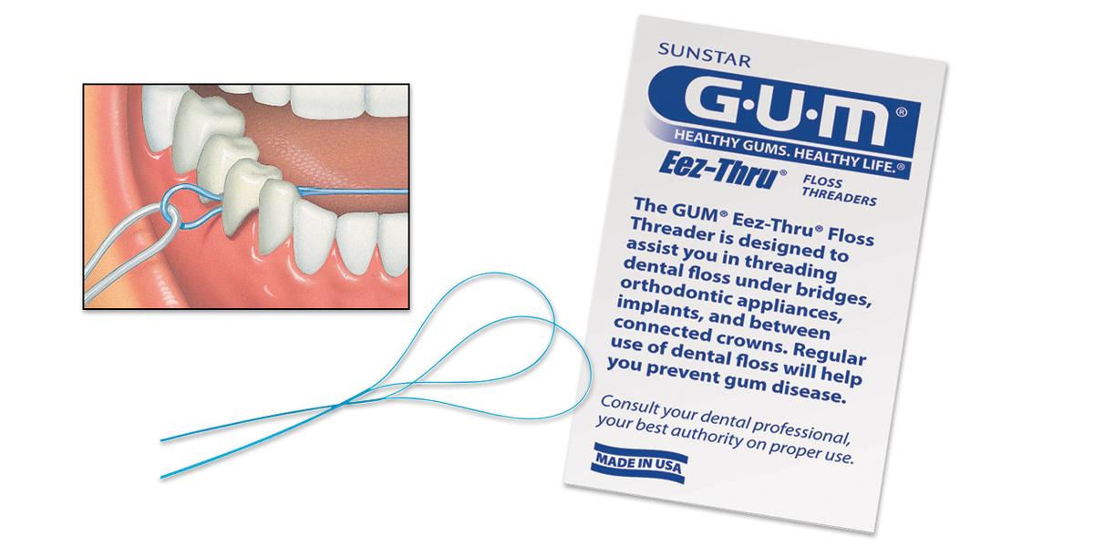 GUM Eez-Thru Floss Threader | Medline