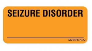 MedVision Orange Seizure Disorder Label | Medline Industries, Inc.