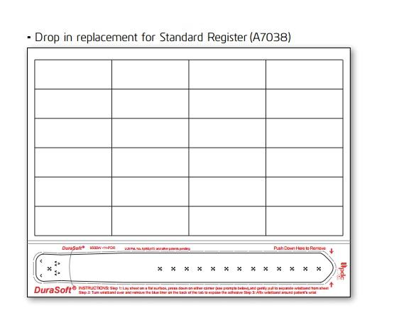 DuraSoft Adult Wristband Labels | Medline