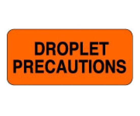 Pdc Healthcare Droplet Precautions Labels Medline