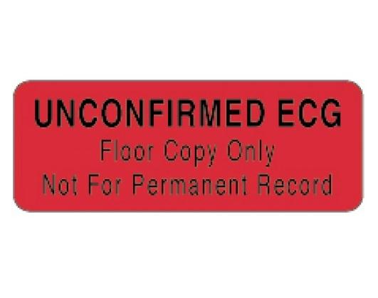 Unconfirmed ECG Labels | Medline