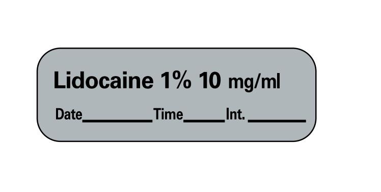 PDC Healthcare Lidocaine Labels | Medline