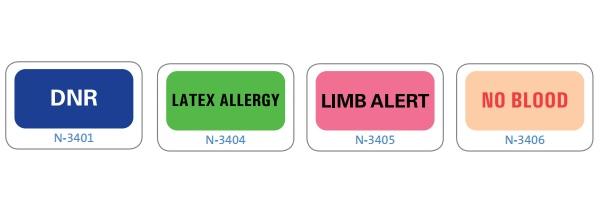 Ident-Alert Color-Coded Labels | Medline