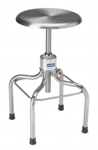Pedigo Adjustable-Height Stainless Steel OR Stools | Medline Industries ...