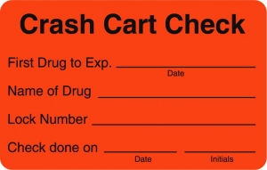 Centurion Crash Cart Check Labels | Medline Industries, Inc.