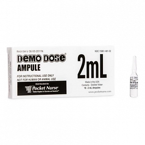 Demo Dose Clear Ampule | Medline Industries, Inc.