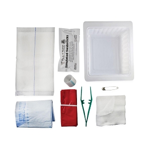 Nonsterile Dressing Change Tray with ABD Pad | Medline
