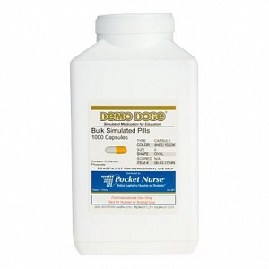 Demo Dose White/Yellow Medium Oval Capsules | Medline