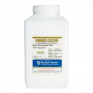 Demo Dose White / White Medium Oval Capsules | Medline Industries, Inc.