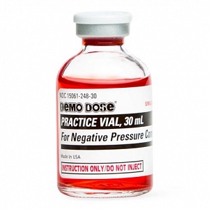Demo Dose Sterile Practice Negative Pressure Solution Vial | Medline