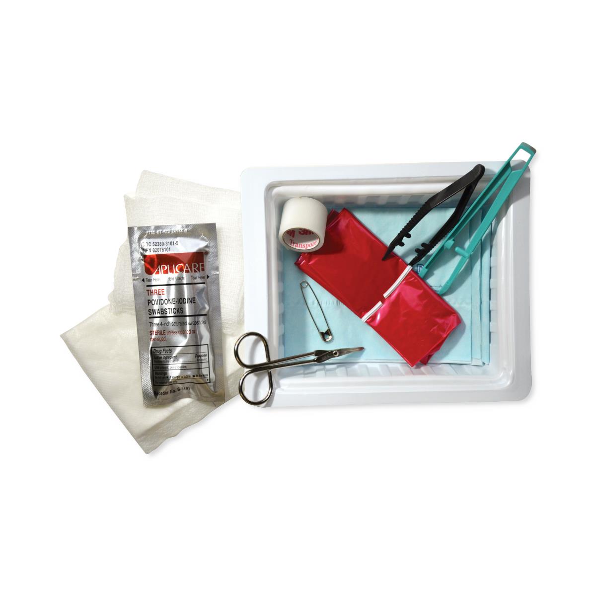 Pocket Nurse Dressing Change Tray with Instruments and ABD Pad | Medline