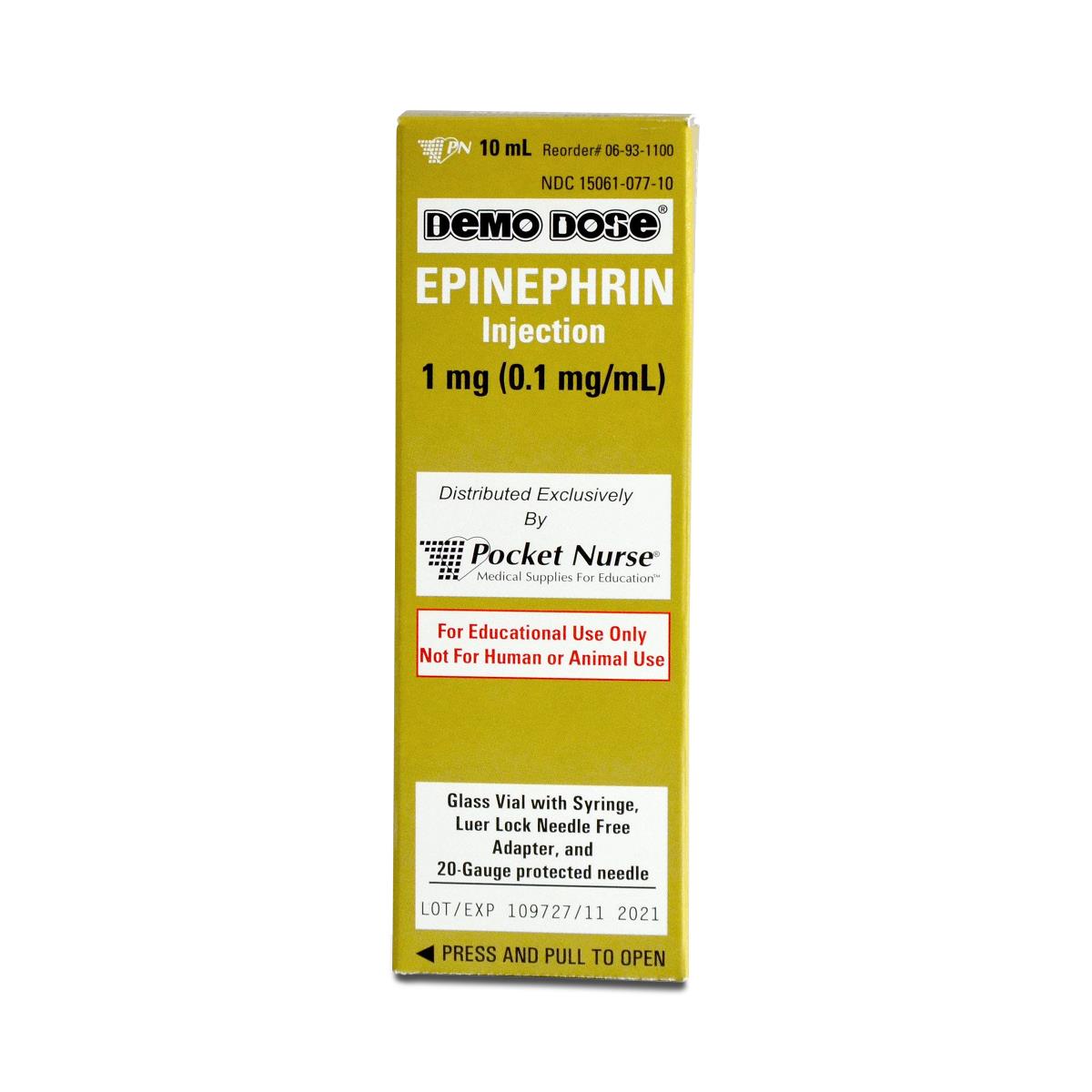 Demo Dose EPINEPHrin Adrenaln Injection | Medline