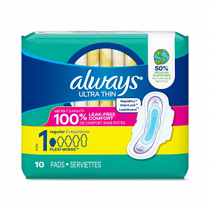 Always Ultra Thin Pads with Flexi-Wings | Medline Industries, Inc.