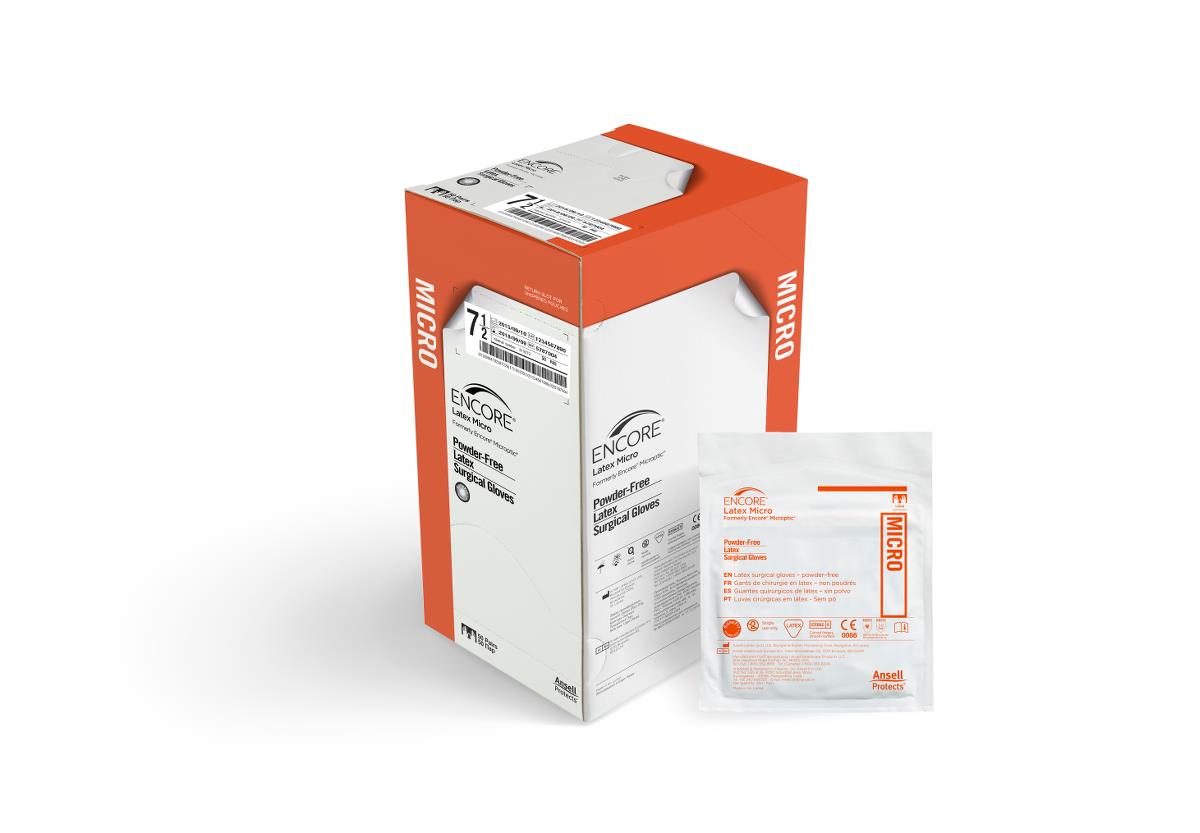 Encore MicrOptic Powder-Free Latex Surgical Gloves | Medline