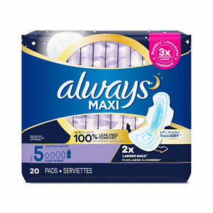Always Extra-Heavy Maxi Sanitary Pad | Medline Industries, Inc.