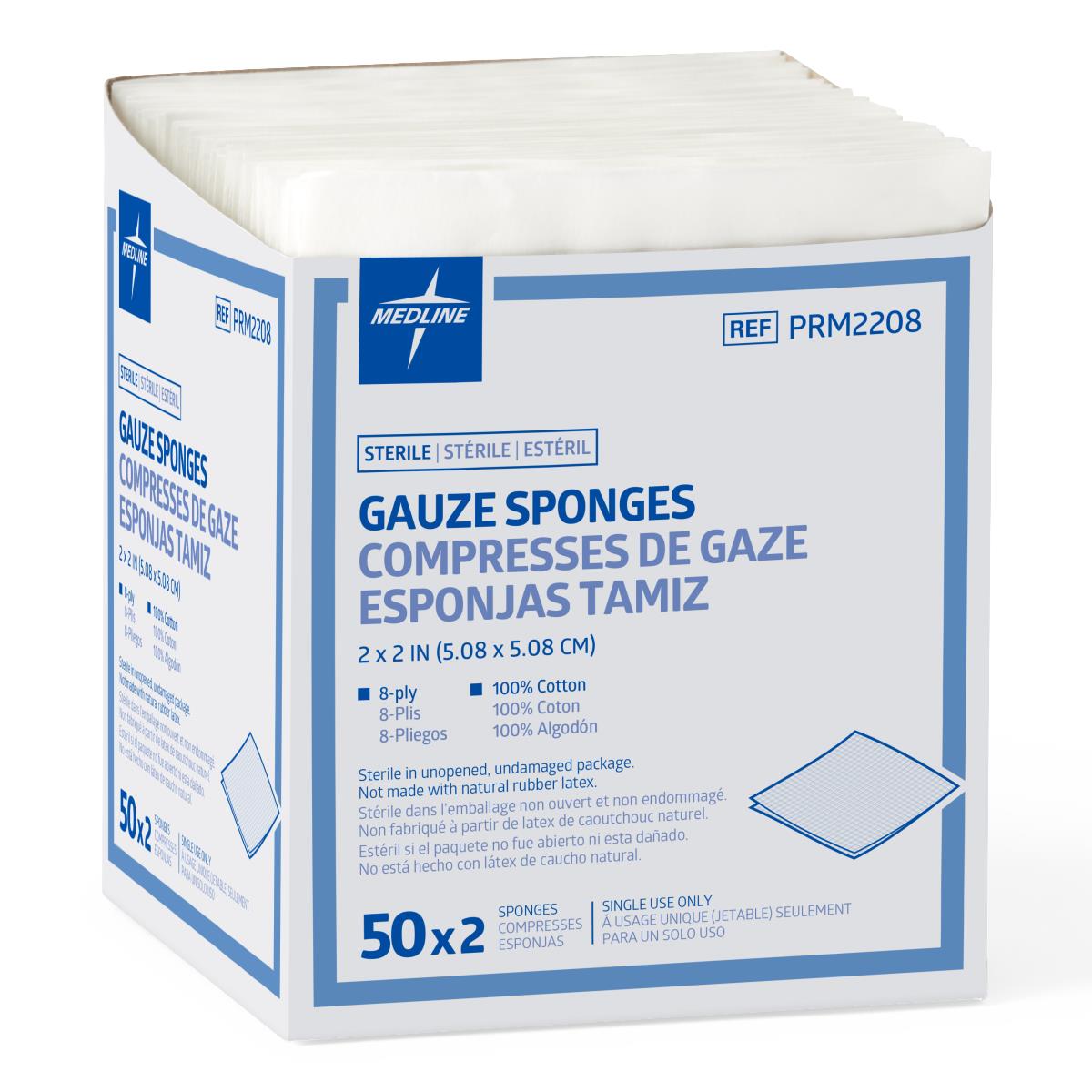 Medline Sterile Woven Gauze Sponges | Medline