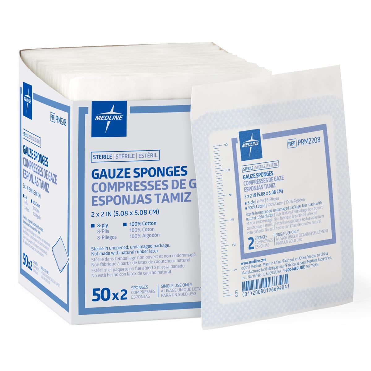 Medline Sterile Woven Gauze Sponges | Medline