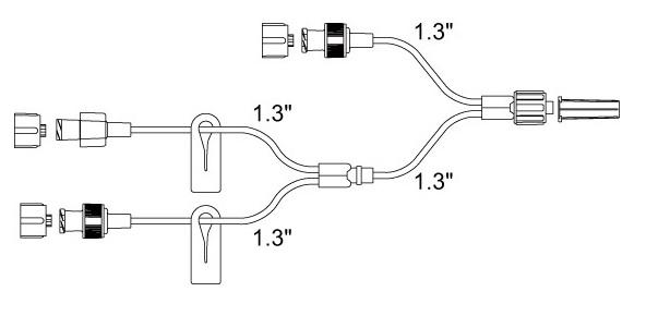 Baby Trifuse with 2 Check Valves | Medline