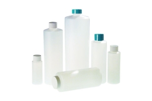 Natural HDPE Cylinder Bottles with Phenolic Ploycone Caps | Medline ...