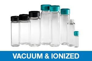 Vacuum / Ionized Clear Borosilicate Screw Vials with Caps | Medline ...