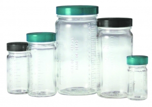 Clear Graduated Medium Round BTLS with Phenolic Rubber Cap | Medline ...