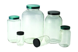 Clear Standard Wide Bottles with Phenolic Pulp / Vinyl Cap | Medline ...