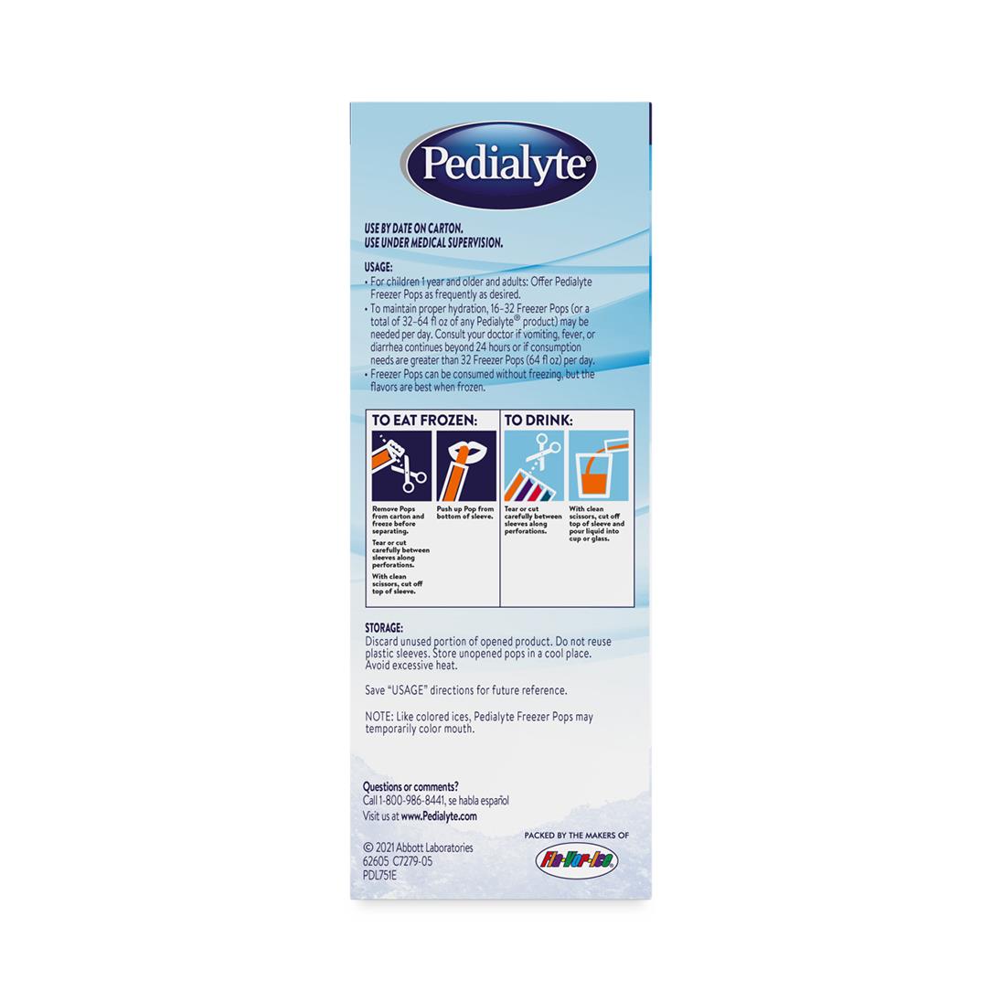 Pedialyte Freezer Pops | Medline