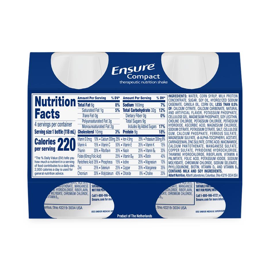 Ensure Compact Therapeutic Nutrition Shakes | Medline