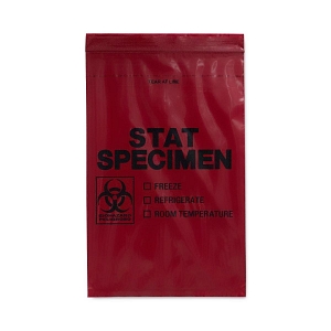 Opaque Stat Print Tearaway-Top 3-Wall Specimen Bags | Medline ...