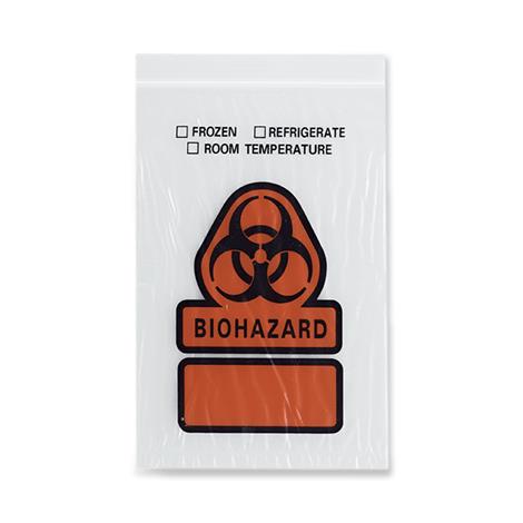 Zip-Closure Biohazard Specimen Transport Bags | Medline
