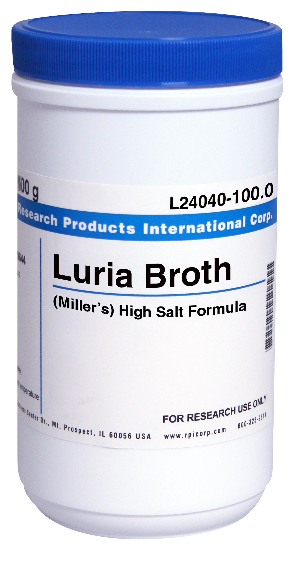 RPI High-Salt Formula (Miller's Lb Broth) Luria Broths | Medline