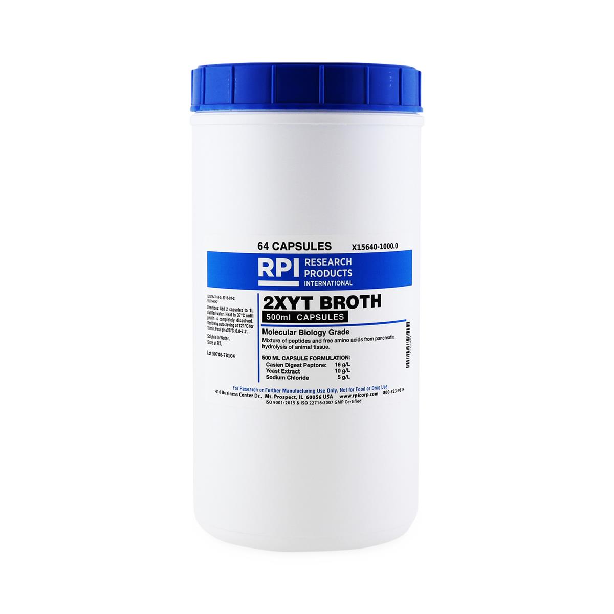 RPI 2XYT Broth Capsules | Medline