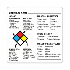 Chemical Hazard Label | Medline