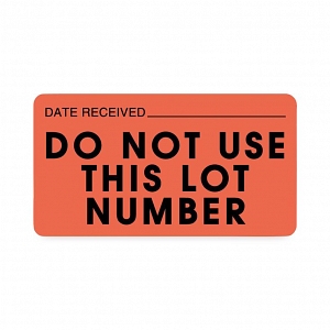 Lot Number Quality Control Labels | Medline Industries, Inc.