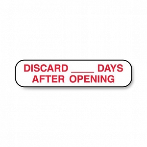 Discard Days After Opening Labels | Medline Industries, Inc.