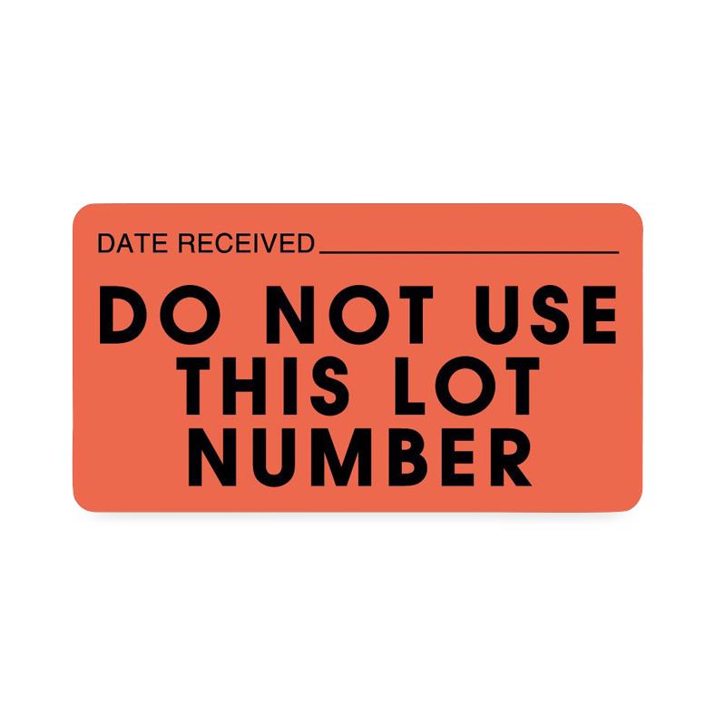 Lot Number Quality Control Labels | Medline