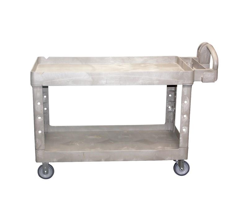 Heavy-Duty Ergo Utility Cart with Lipped Shelves | Medline