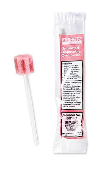 Toothette Untreated Oral Mouth Swabs | Medline