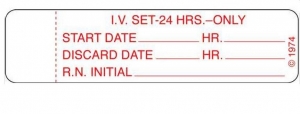 Shamrock Information Labels for Daily Intravenous Tubing Changes ...