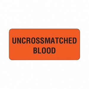 Blood Collection Compatibility Labels by Shamrock | Medline Industries ...