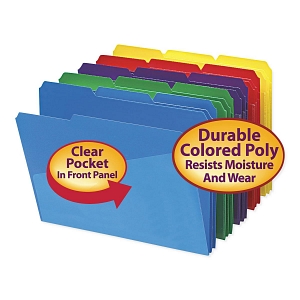 Slash Pocket Poly File Folders | Medline Industries, Inc.